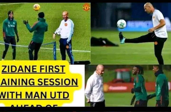 ZIDANE DROPS MASSIVE HINT ON MAN UTD JOB AFTER SURPRISE TRAINING VISIT ...