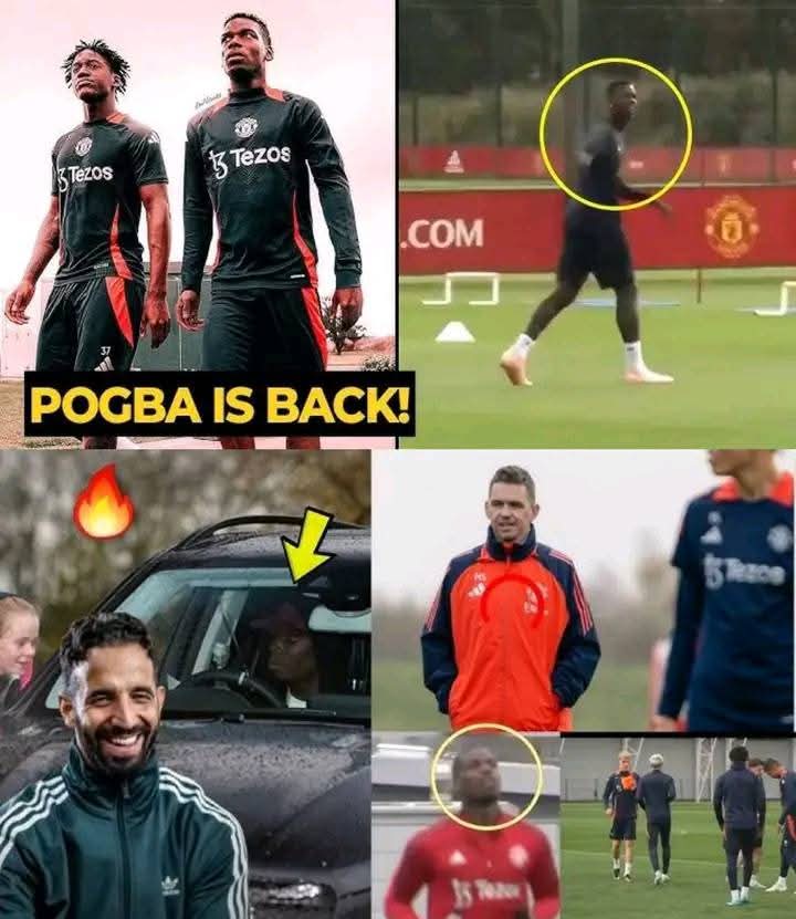 Paul Pogba back at Man United training ground Today,as Club reaches ...